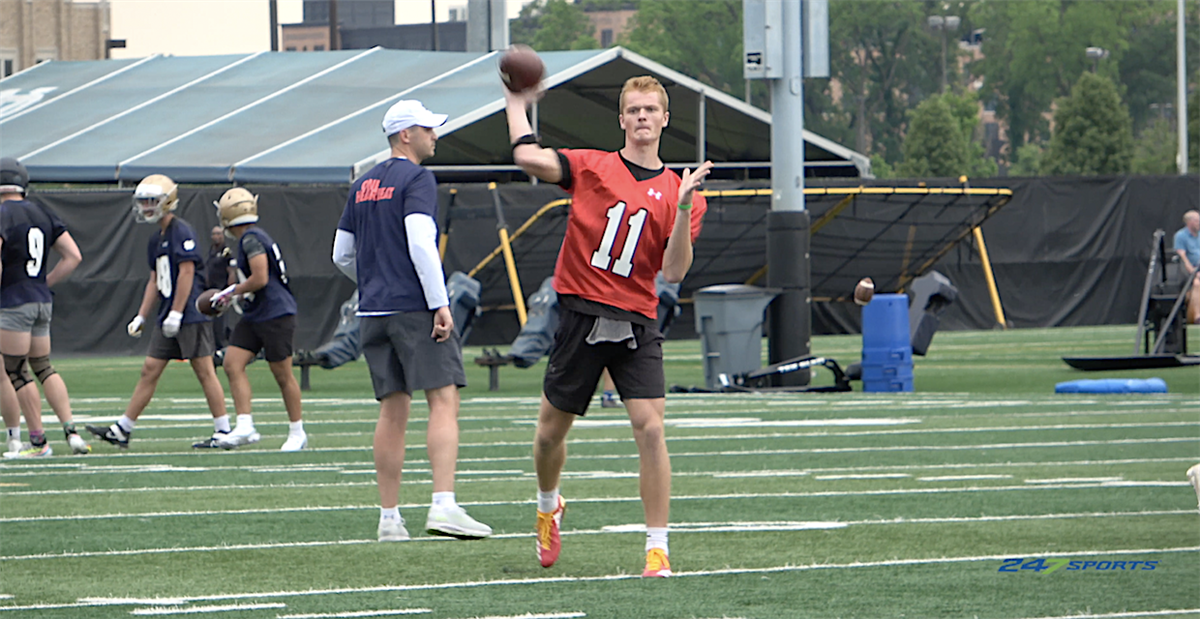 WATCH: 2024 QB James Resar Throws at Notre Dame