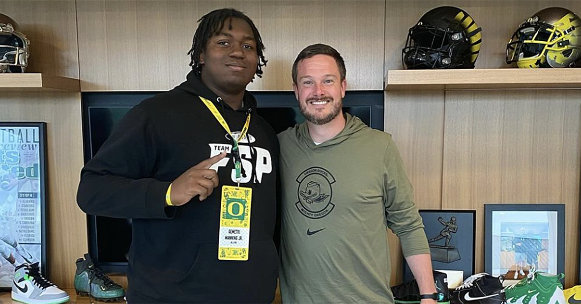 Four-star OL Demetri Manning signs with Oregon football