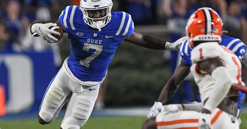 Duke RB Jordan Waters to enter transfer portal after 12-touchdown season