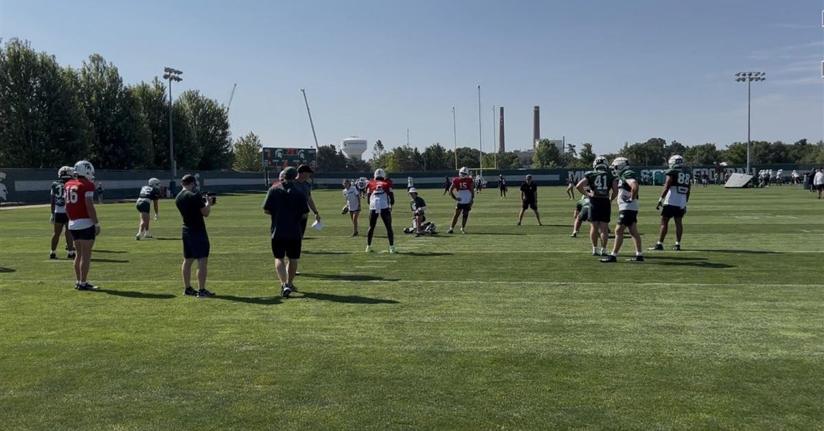 WATCH: Footage from Michigan State football training camp practice Aug. 11