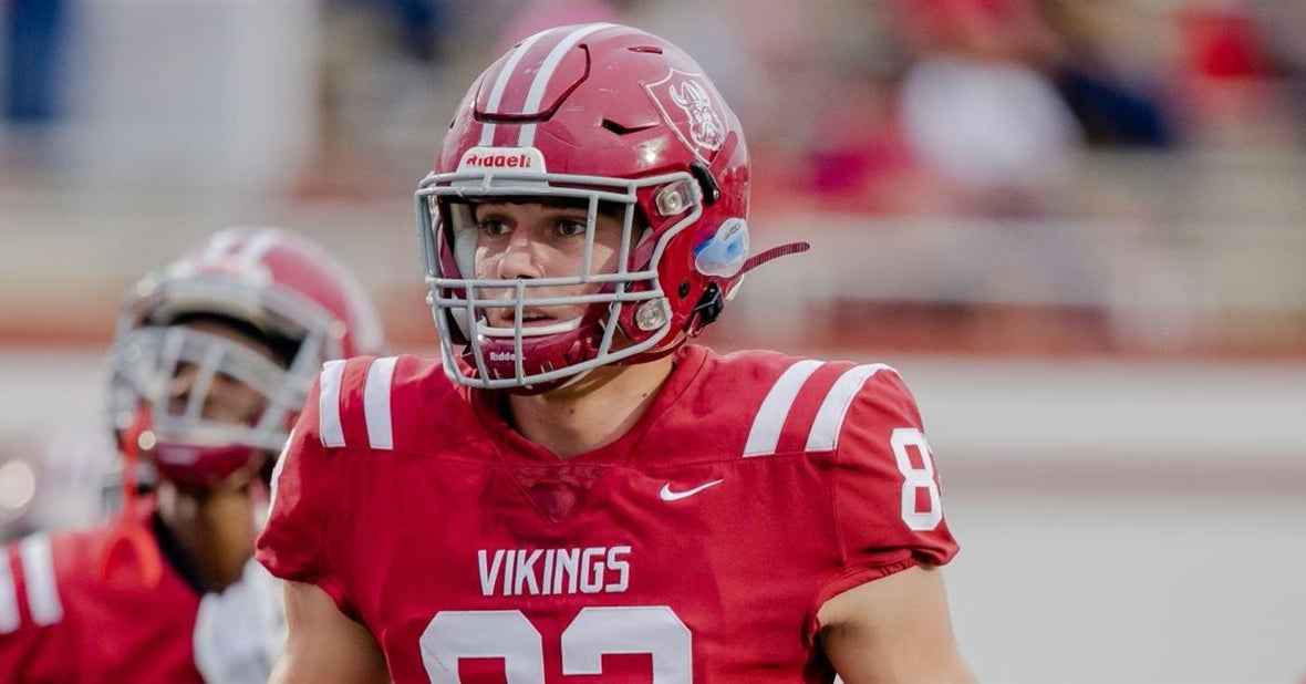 Georgia TE Grant Laskey enjoyed his visit to Indiana