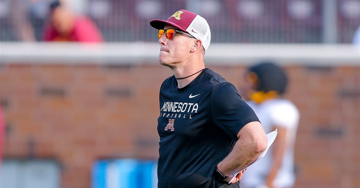 Minnesota OC Greg Harbaugh outlines QB Drake Lindsey's fast processing ...