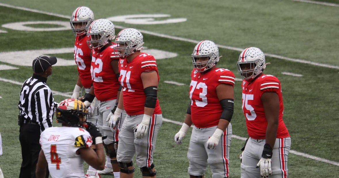 Ohio State O-line selected as a Joe Moore Award finalist