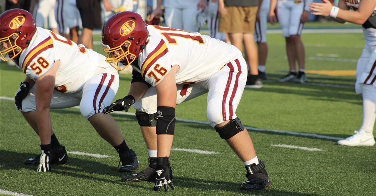 Video of Ohio State O-line target Maxwell Riley in game action on ...