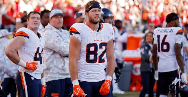 The Denver Broncos' sideline is in utter shock after the Chiefs block a ...