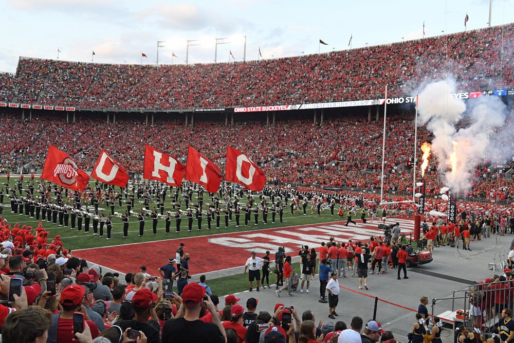 Sights and Sounds: Buckeyes flirt with school yardage record in rout of ...