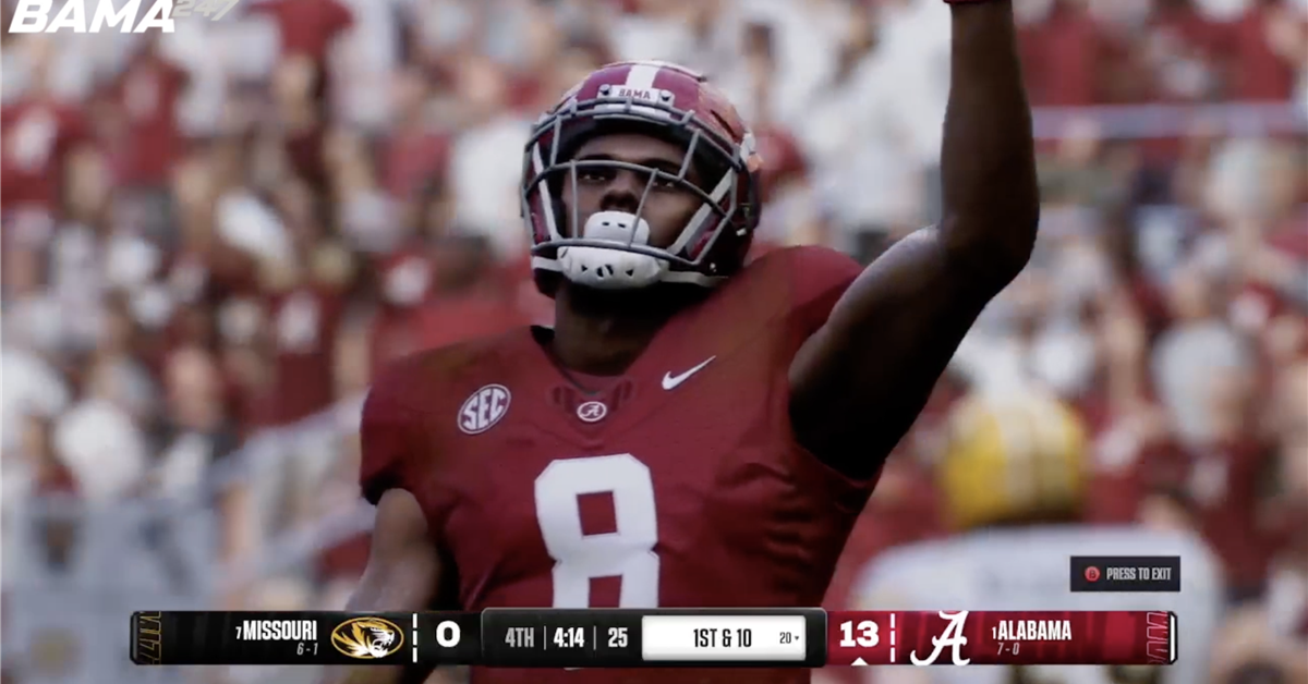 EA College Football 25 Sim: Alabama vs. Missouri