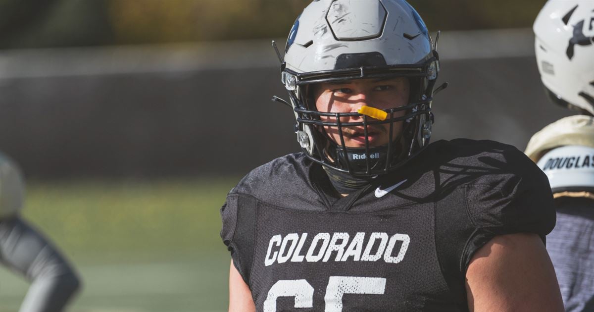Colby Pursell back manning the middle of CU's offensive line