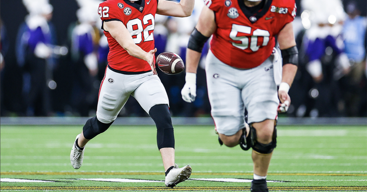Georgia punter Brett Thorson suffers season-ending knee injury