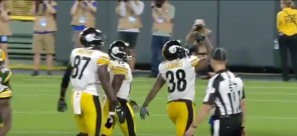 Jaylen Samuels scores his 1st career NFL TD
