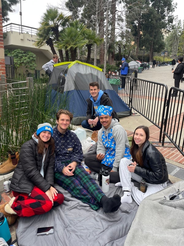 Photos: Students camping out for UCLA/Arizona game