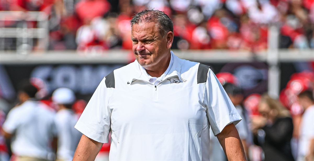 Arkansas football coach Sam Pittman: 'I’m proud of where we are'