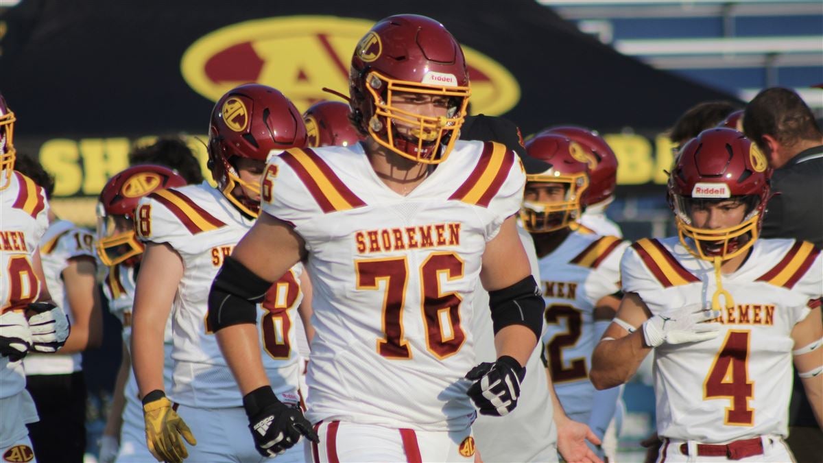 2026 five-star OL Maxwell Riley reacts to Sherrone Moore on becoming ...