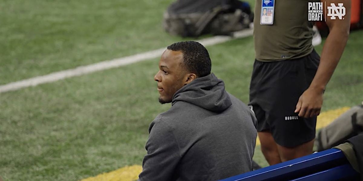 WATCH: Notre Dame's Isaiah Foskey runs the 40-yard dash at the NFL Combine