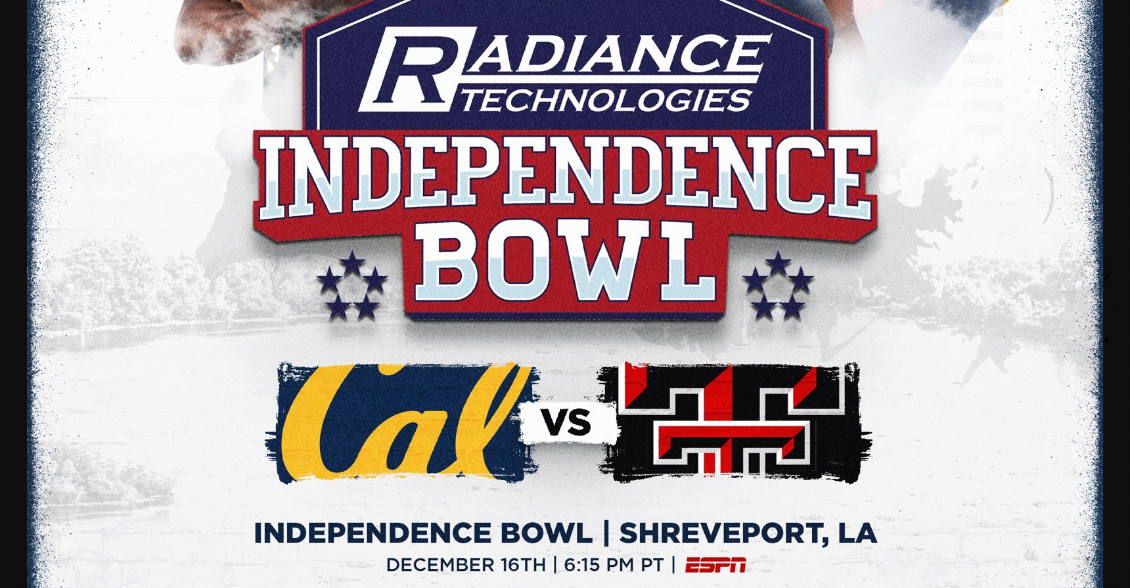 Official: Cal to face Texas Tech in Independence Bowl