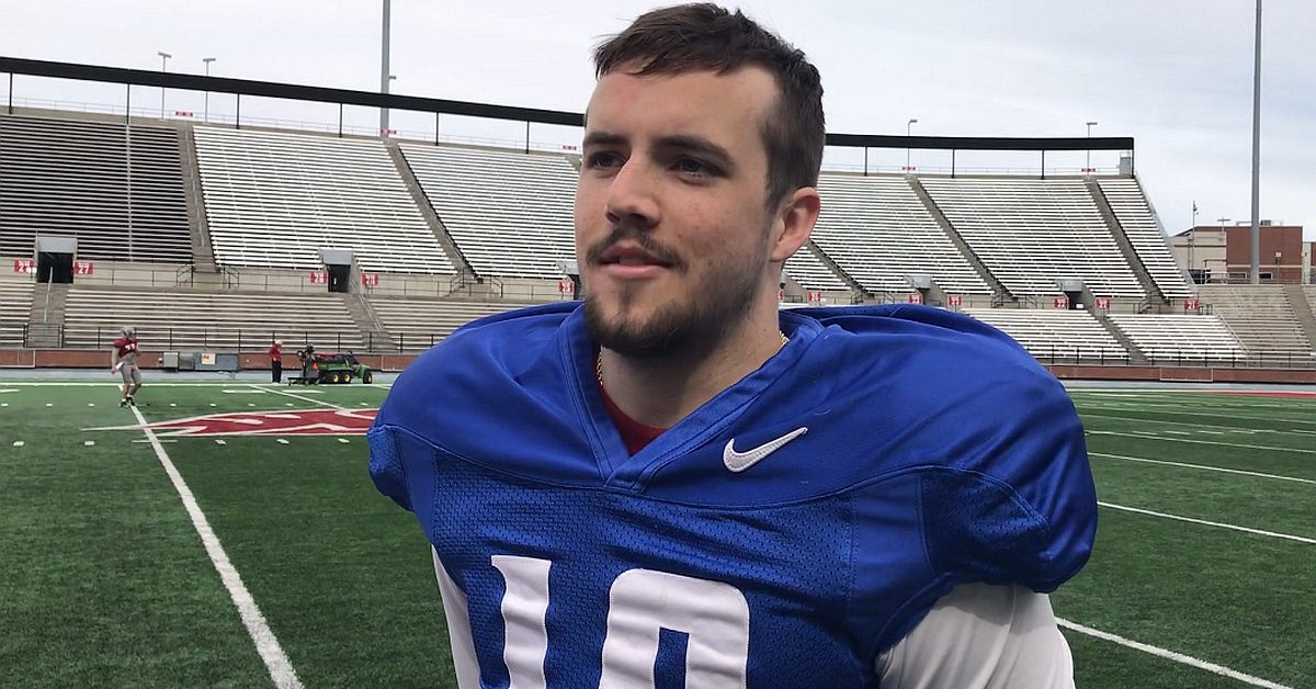 QB Trey Tinsley enjoying trash talk with Cougar defense