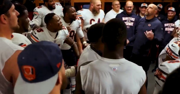 WATCH: Bears celebrate in locker room after win