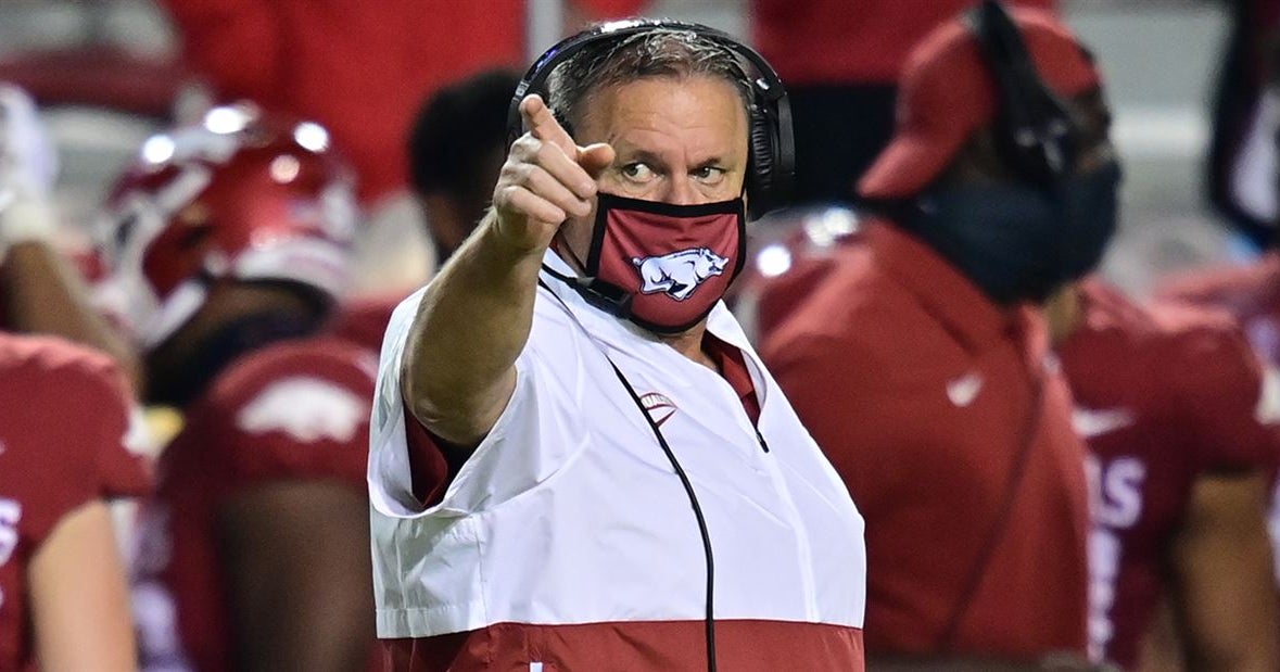 Arkansas coach Sam Pittman tests positive for COVID-19
