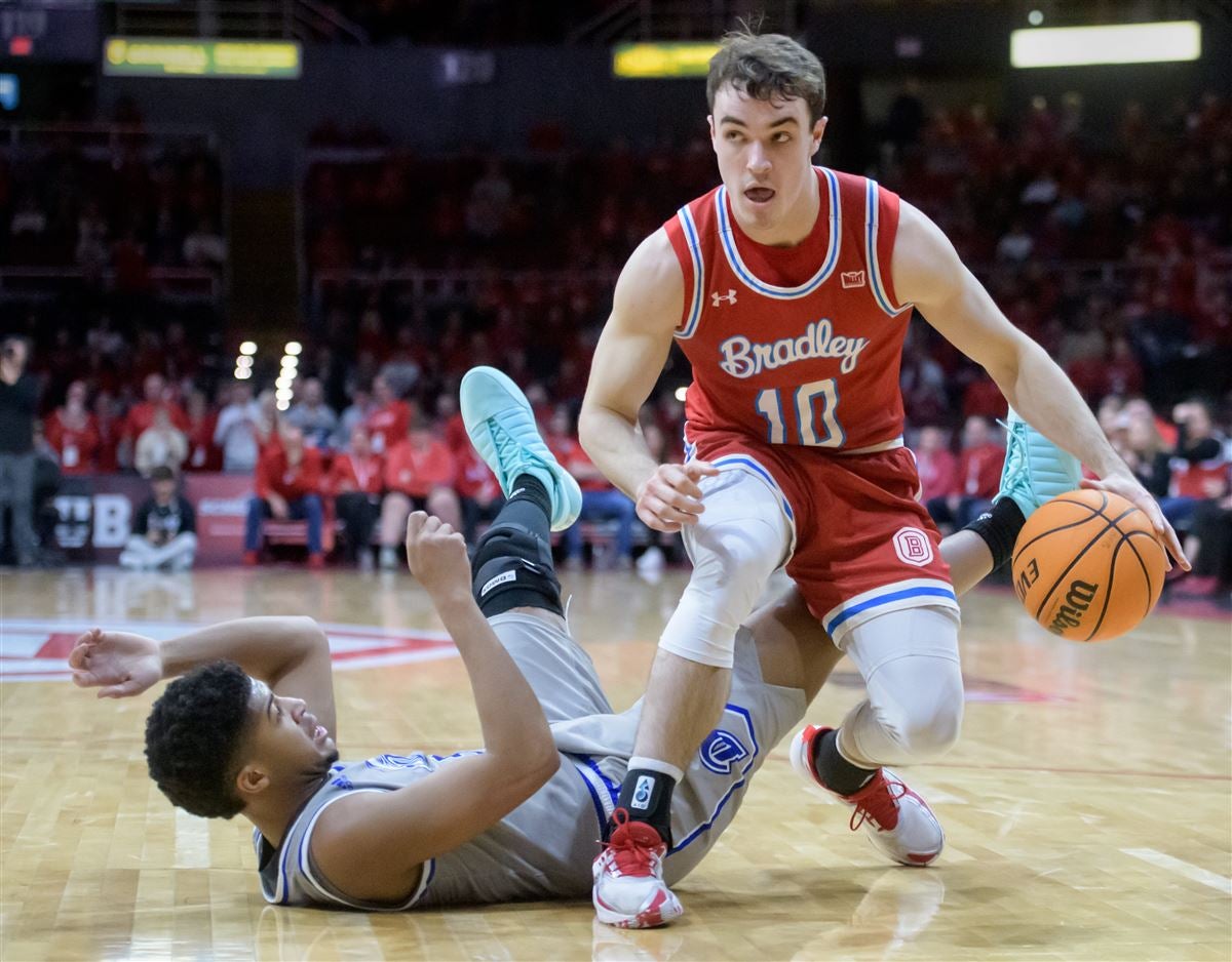 Indiana basketball transfer portal target: Bradley guard Connor Hickman ...