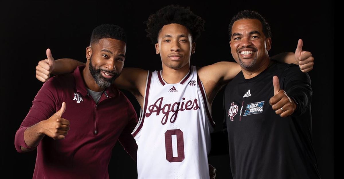 Emerging point guard Jordan Lowery takes in. Texas A&M basketball practice