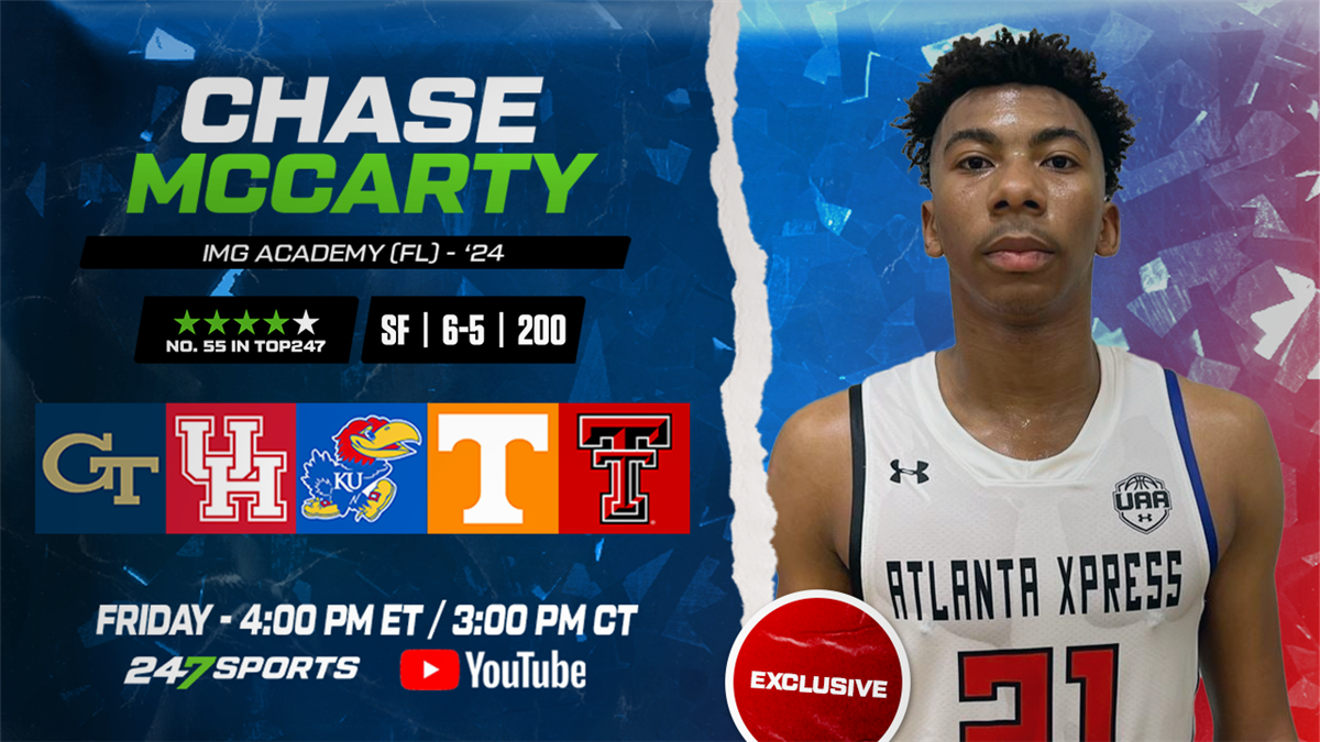 4-star wing Chase McCarty will pick from Georgia Tech, Houston, Kansas ...