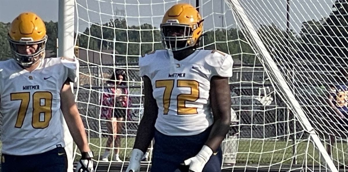 Ohio State 2025 left-tackle target Carter Lowe in action during 2023 ...