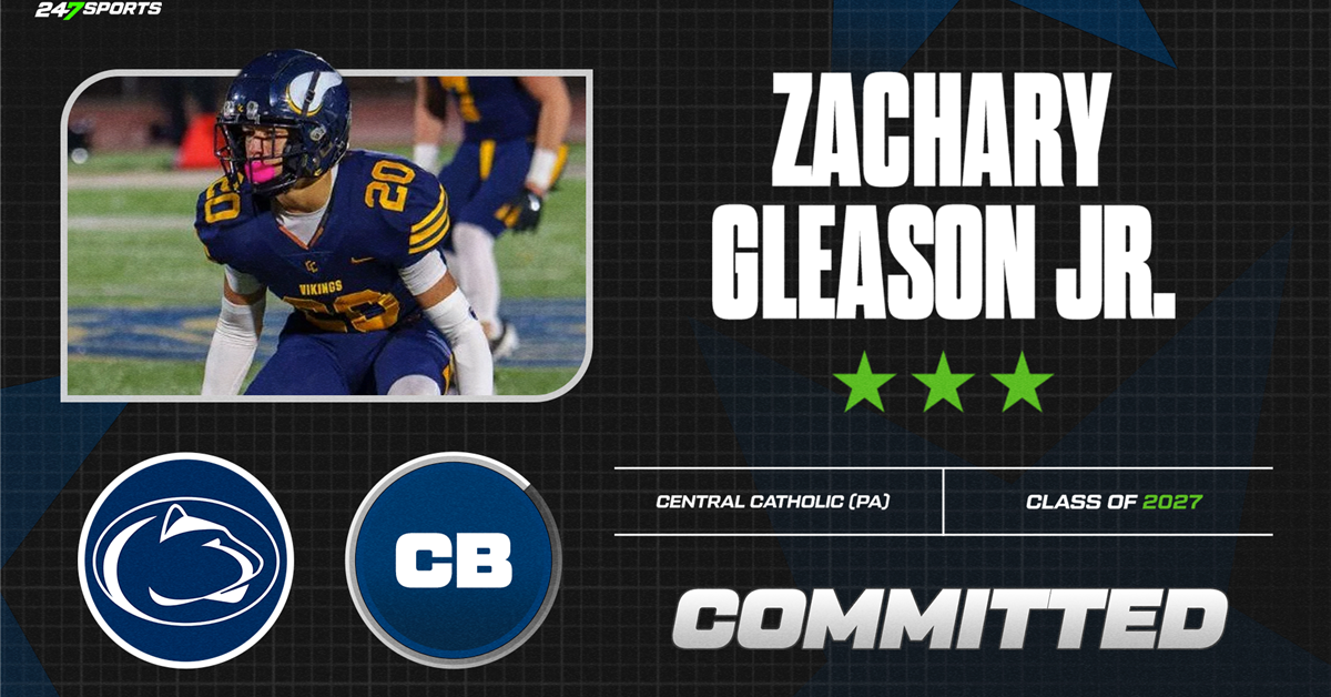 In-state CB Zachary Gleason commits to Penn State, says development and ...