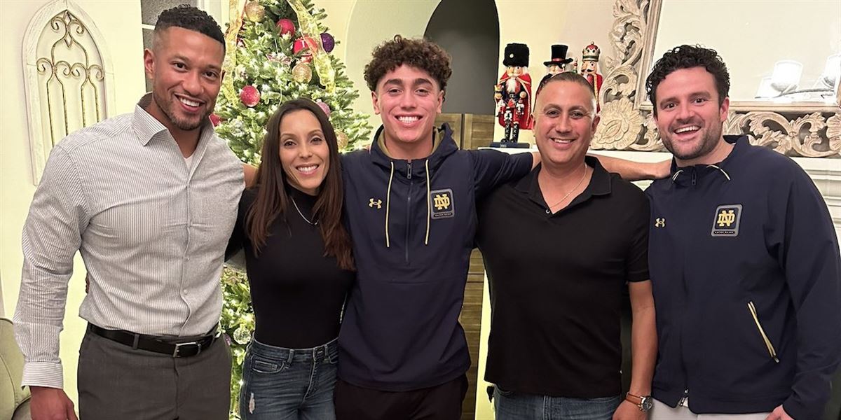 Irish Commit Logan Saldate All Smiles After In-Home Visit with Notre Dame