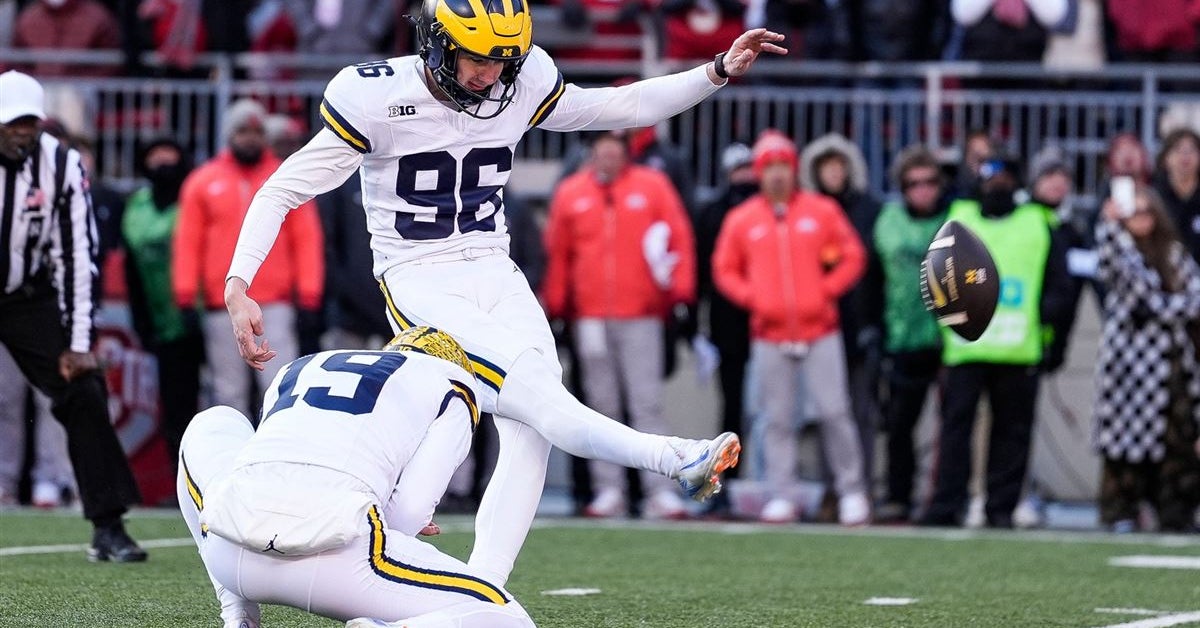 Michigan football special teams notes: On Dominic Zvada, a Transfer ...
