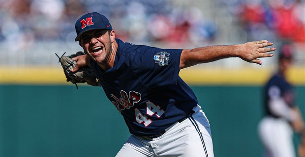 Dylan DeLucia reflected on Ole Miss fanbase in Omaha and complete game ...