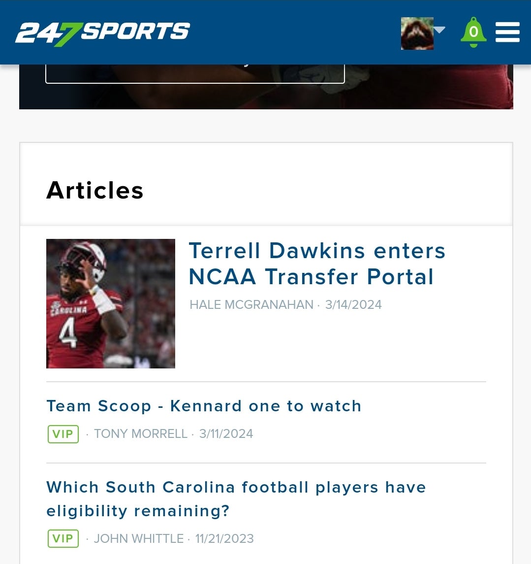 Terrell Dawkins gone?