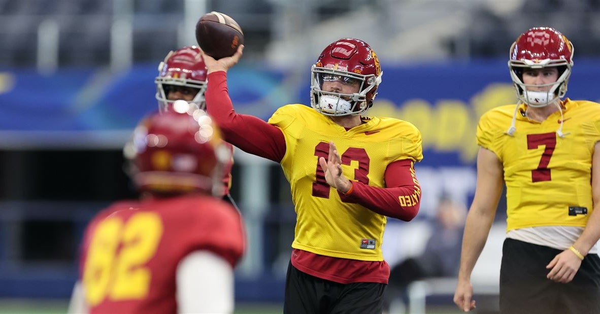 PHOTOS: USC holds first practice at AT&T Stadium after visit to ...