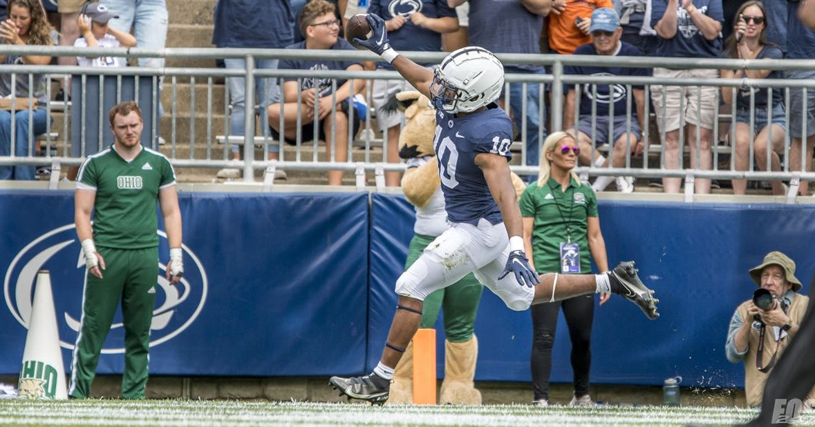 Penn State’s Nick Singleton reacts to big day vs. Ohio, beginning of ...