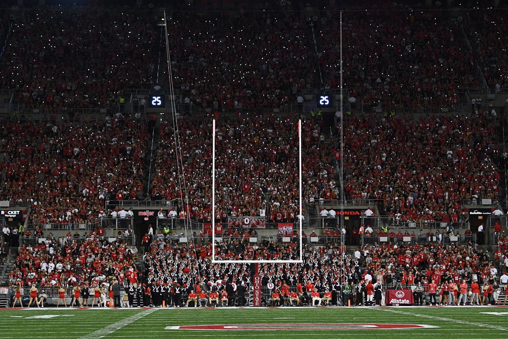 Sights and Sounds: Buckeyes flirt with school yardage record in rout of ...