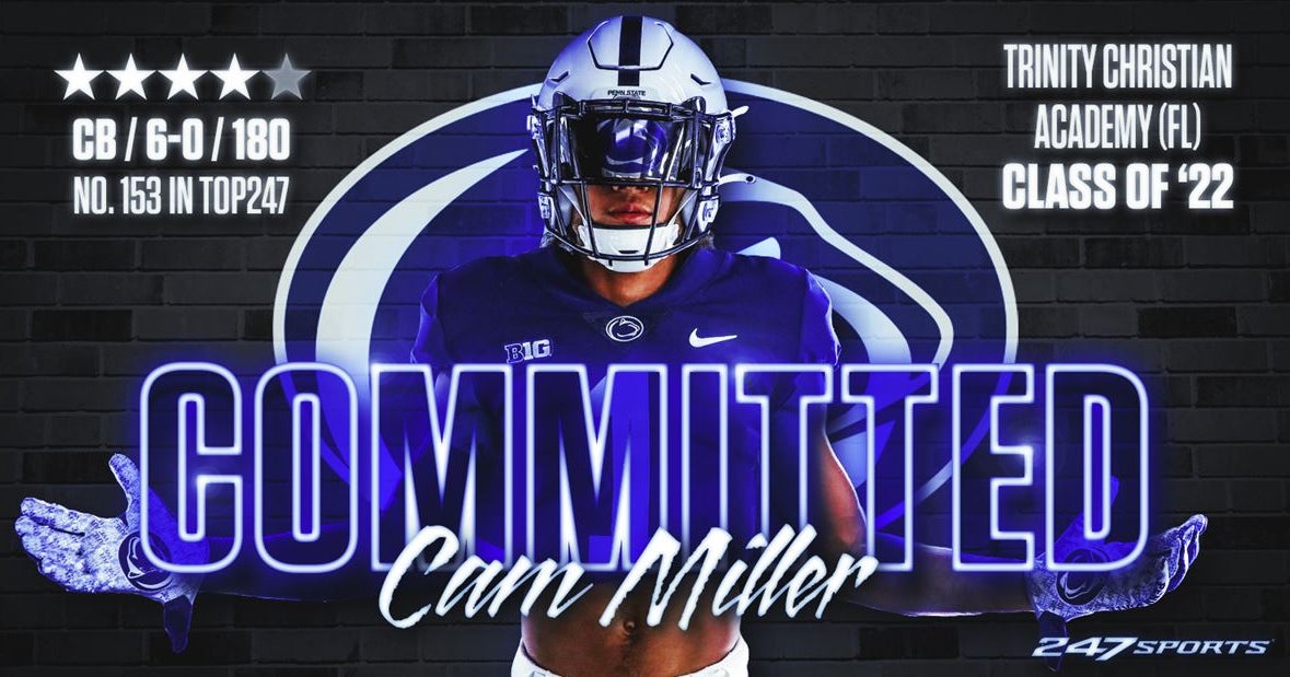 Top247 cornerback Cam Miller commits to Penn State