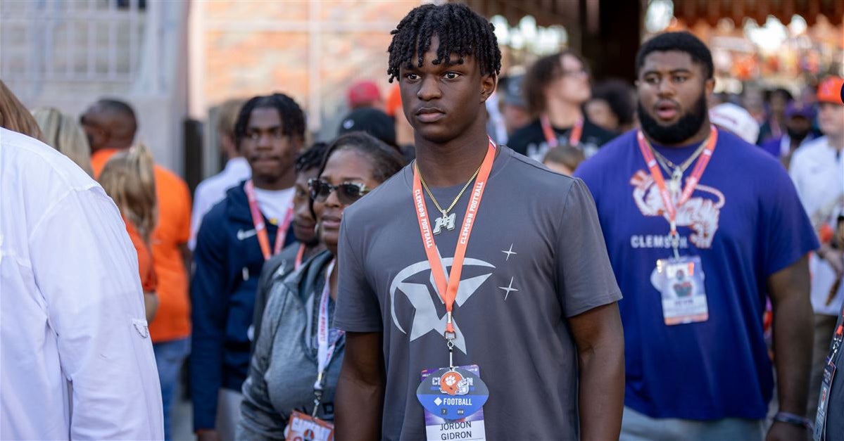 In-state wide receiver Jordon Gidron returning to Clemson
