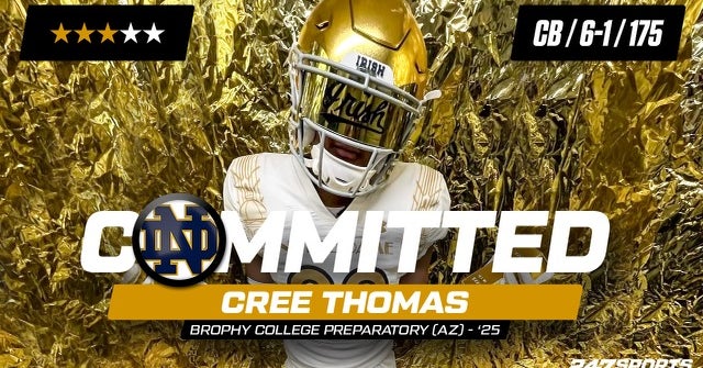 BREAKING: Cornerback Cree Thomas Commits to Notre Dame