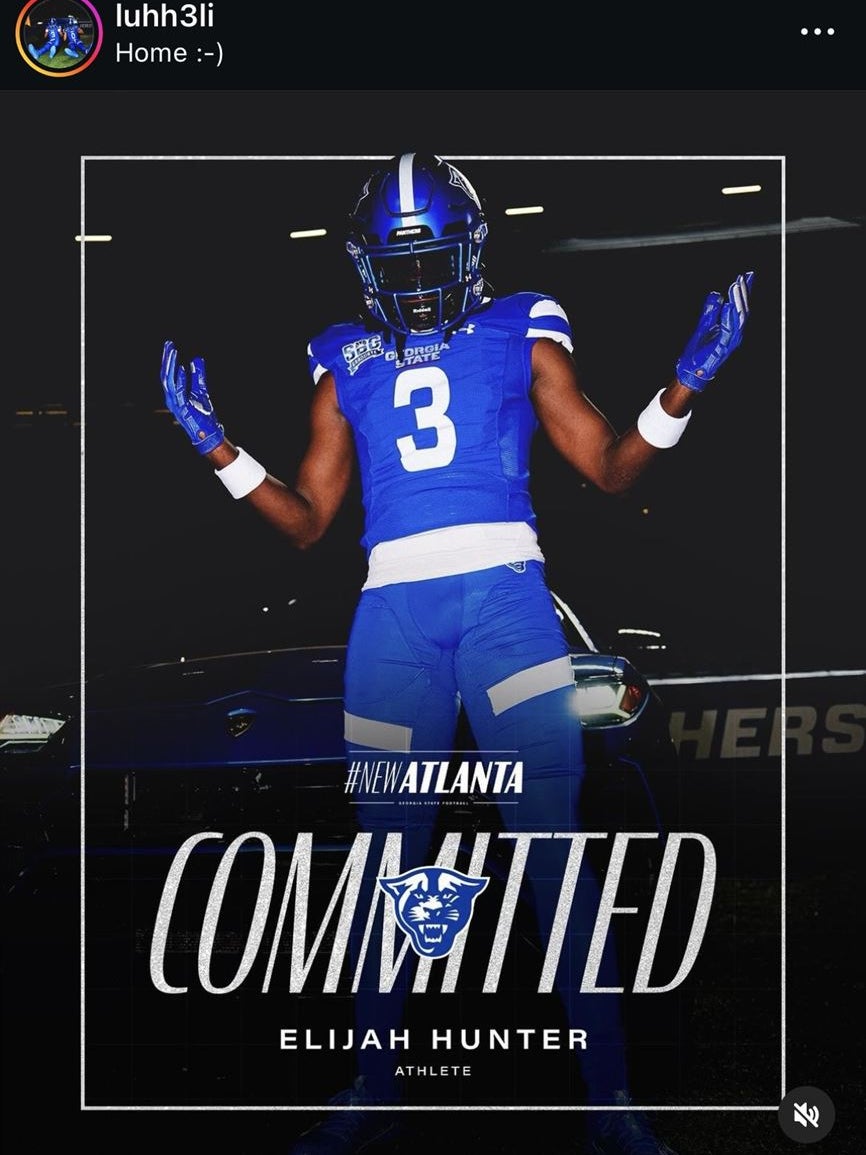 Athlete Elijah Hunter Commits to GSU