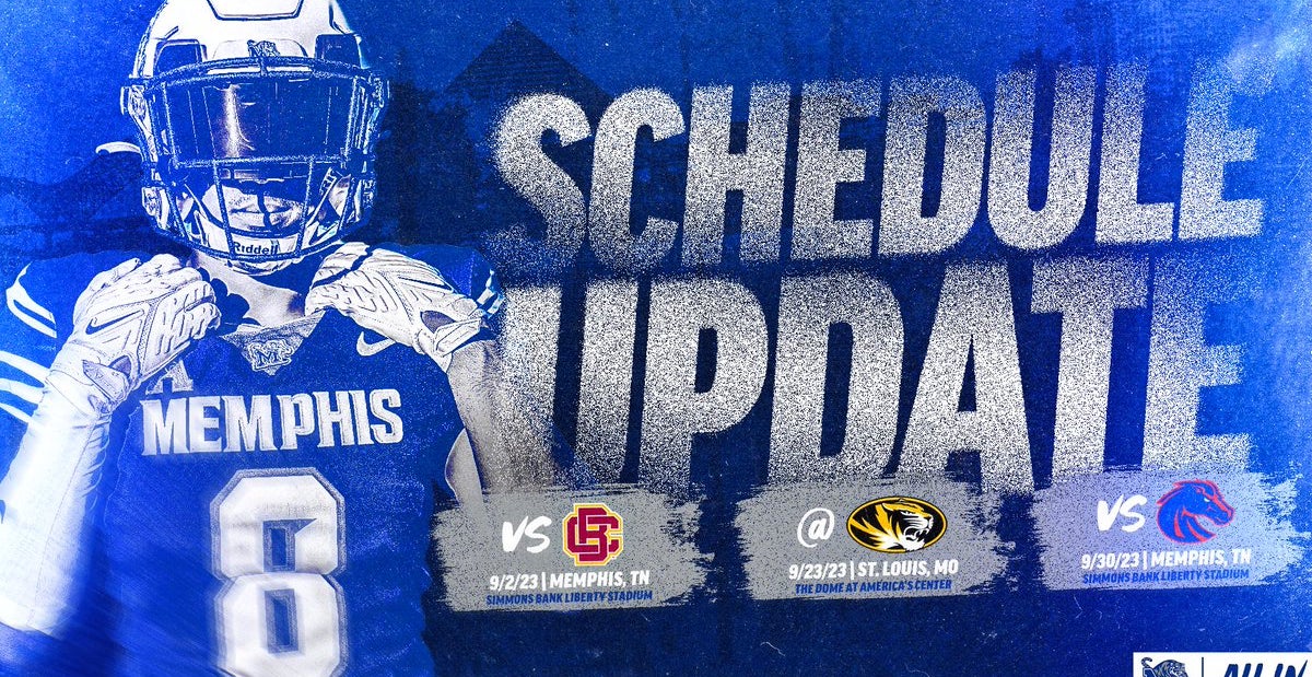 MEMPHIS FOOTBALL: 2023 Non-Conference Games Finalized