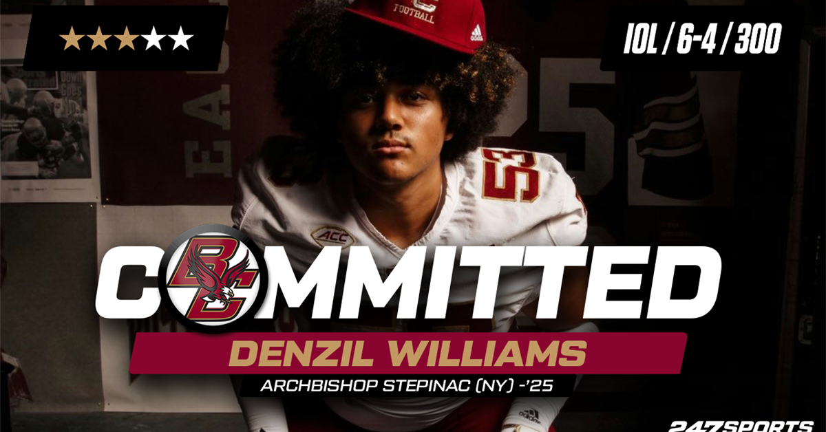 '25 OL Denzil Williams commits to Boston College