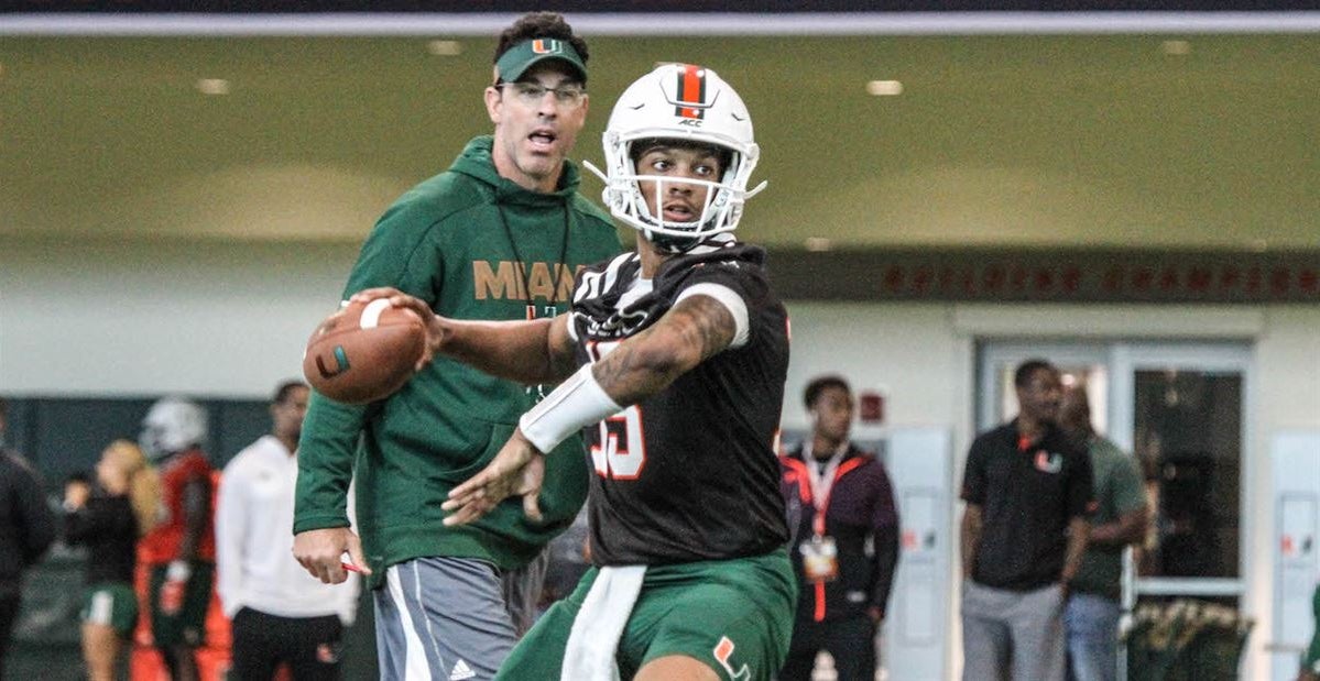 Diaz talks the quarterbacks after week one of spring football