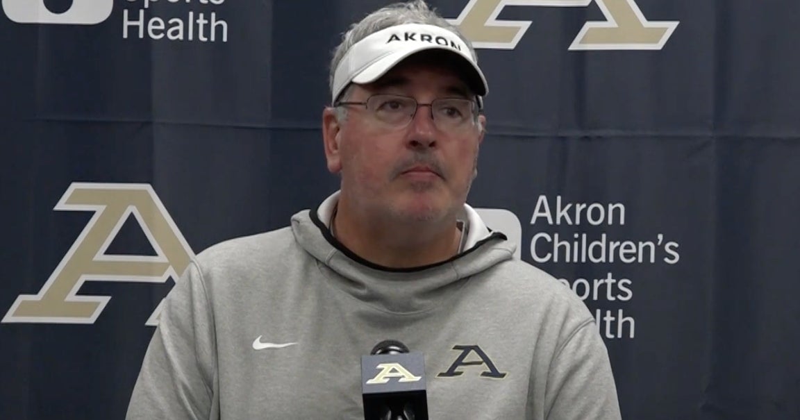 Akron coach Joe Moorhead discusses challenges Michigan State presents Zips