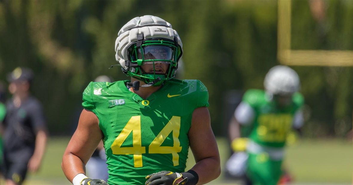 Oregon OLB Teitum Tuioti looking to showcase improved 'run defense ...