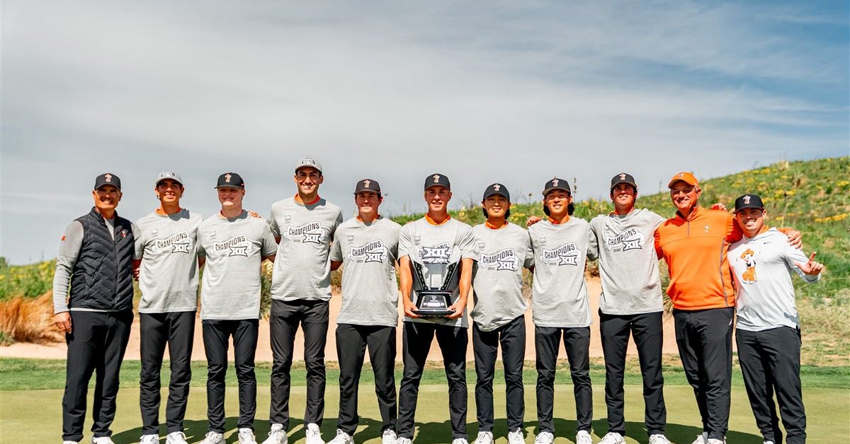 Oklahoma State men's golf, Preston Stout win Big 12 championship