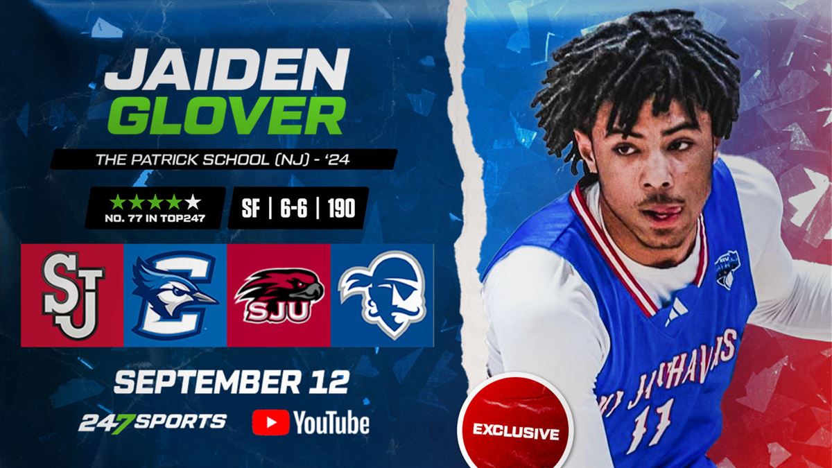Four-star wing Jaiden Glover will make his college decision on Tuesday, Sept. 12