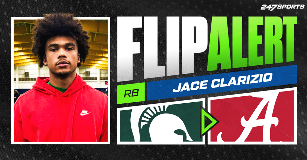 Alabama flips East Lansing (MI) running back Jace Clarizio from ...