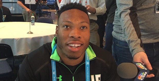 VIDEO: Shumate talks senior year production at NFL Combine