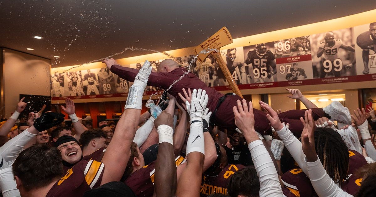 Gopher Football Players Talk Beating Wisconsin, Keeping the Axe