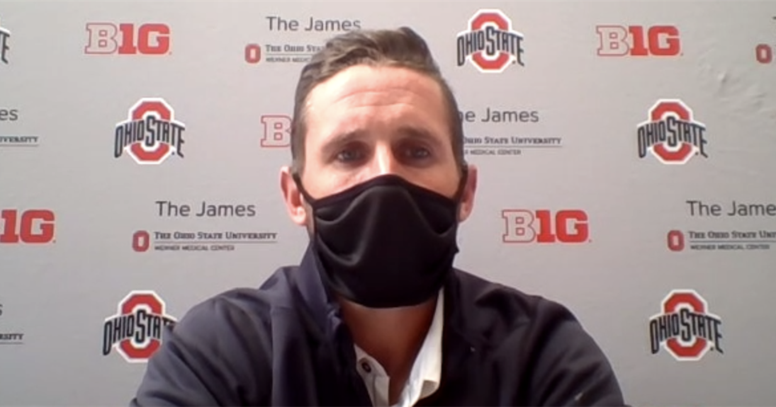 Everything WR coach Brian Hartline said in first fall interview