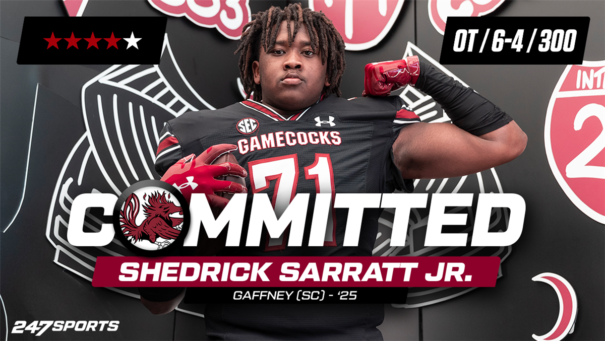 South Carolina lands commitment from Gaffney OL Shedrick Sarratt Jr ...